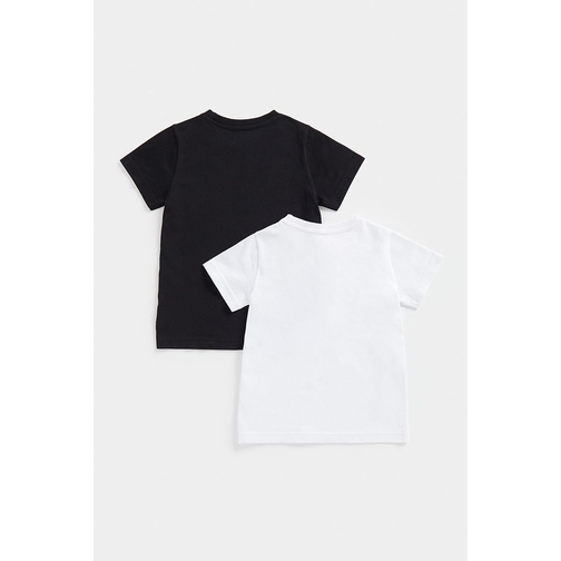 Buy Black and White T Shirts 2 Pack online Mothercare Kuwait